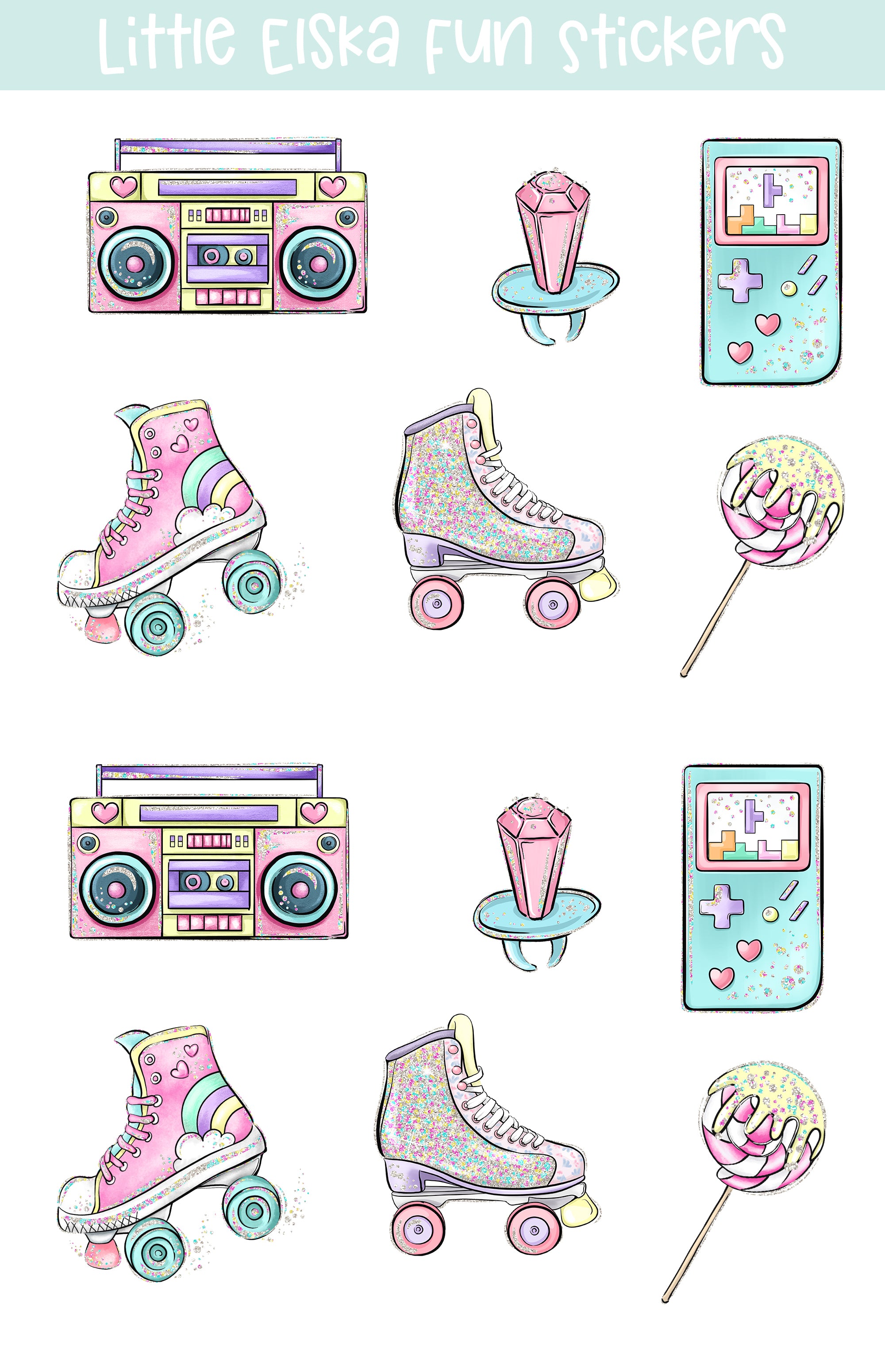 Retro Kids Sticker Sheet