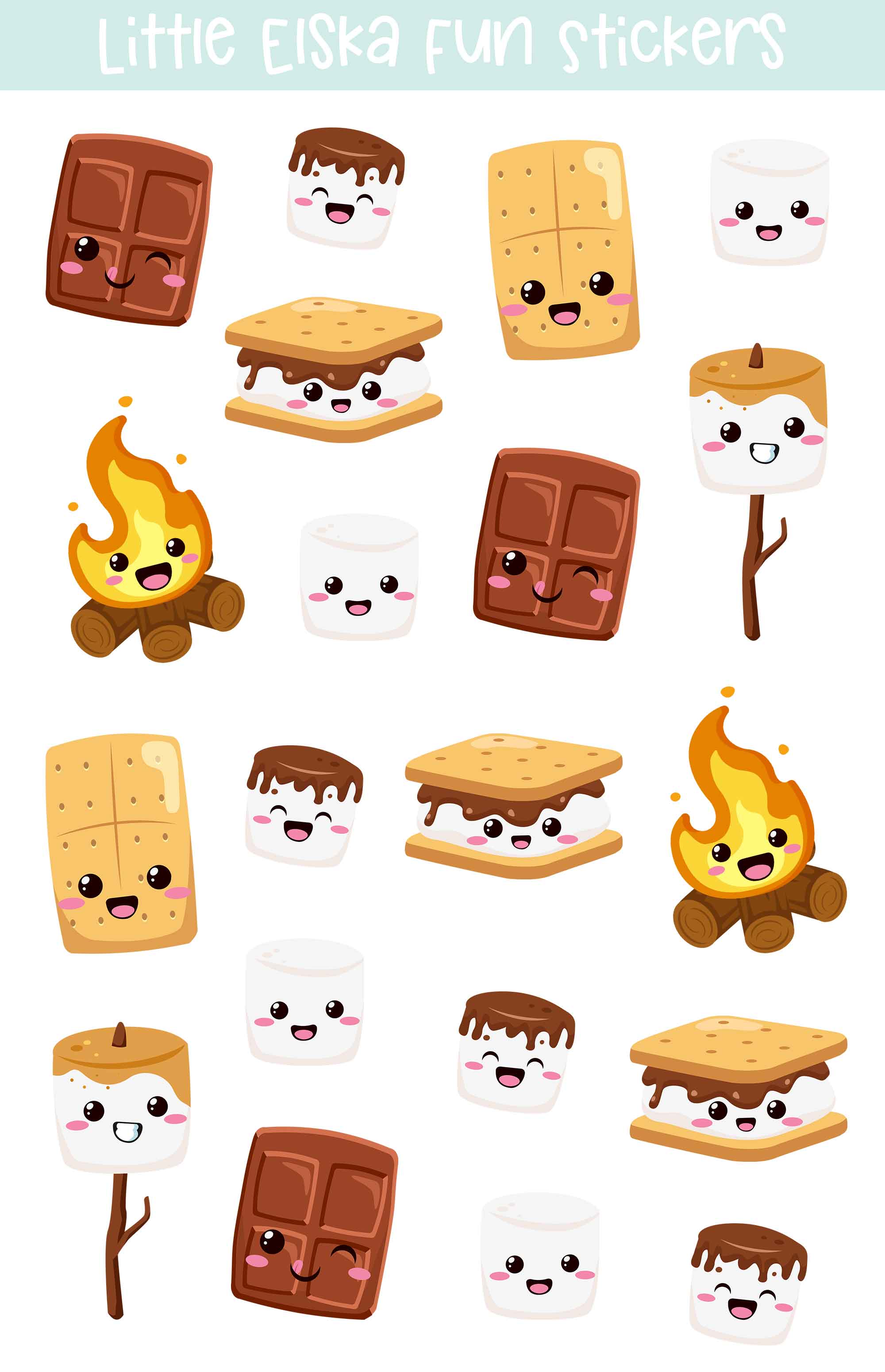 Smores Sticker Sheet
